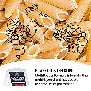 Pantry Moth Glue Traps for House Pantry, Pantry Moth Traps for Food and Cupboard Moths, Pantry Moth Trap 6-Pack, Pantry Moth Traps with Pheromones Prime Pest and Pantry Moth Pheromone Trap