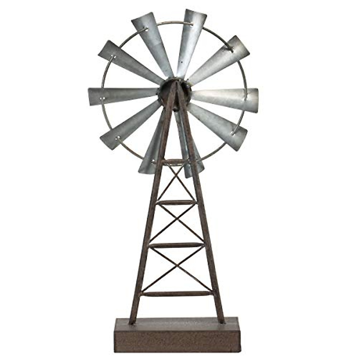 Foreside Home & Garden Large Metal Distressed Windmill Table Decor