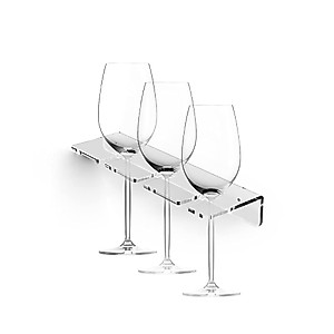 Wine Glass Holder Under Cabinet Goblet Wine Glass Holder Kitchen Cabinet Storage Rack Cup Hook Tableware Storage Rack Suitable for bar Kitchen (2 Set)