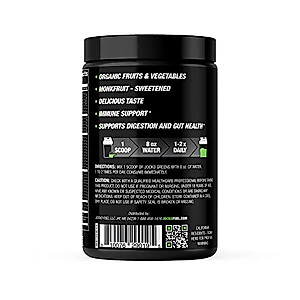 Origin Jocko Greens Powder - Greens & Superfood Powder for Healthy Green Juice - Keto Friendly with Spirulina, Chlorella, Digestive Enzymes, & Probiotics - 30 Servings (Pineapple/Coconut Flavor)