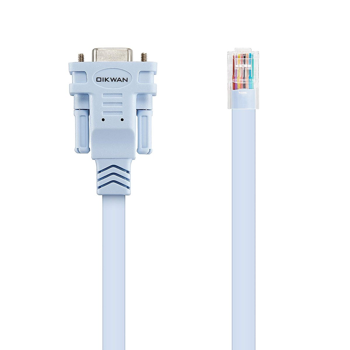 OIKWAN DB9 to RJ45 Console Cable,Compatible with Cisco Routers Switches Firewalls CAB-CONSOLE-RJ45