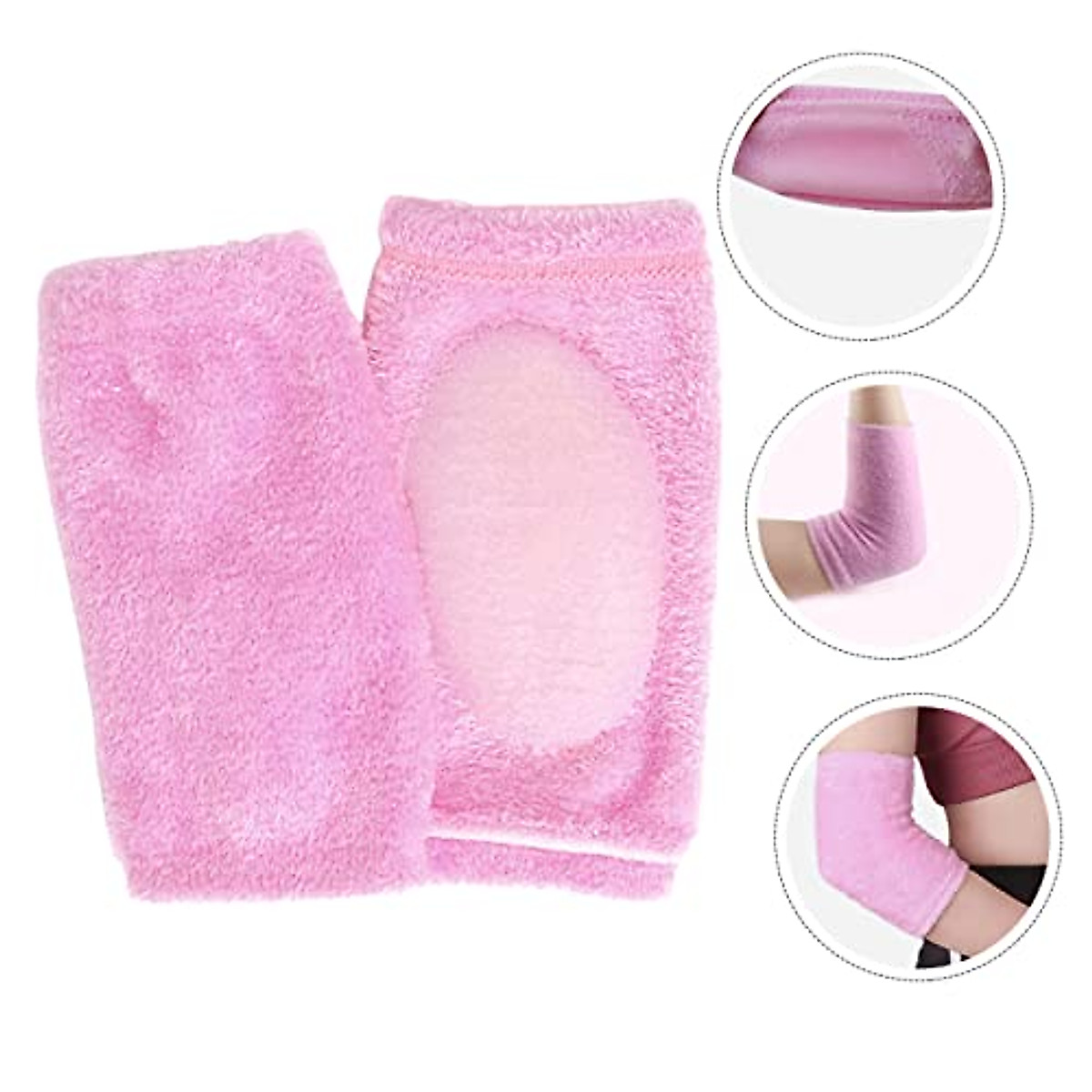 Healvian Hydrating Cracked Armguards 1 Pair Elbow Pad Dry Skin Covers Moisturizing Elbow Sleeve Anti-Crack Wrist Covers Moisturizing Elbow Cover Cracked Elbow Covers Gel Set Gel