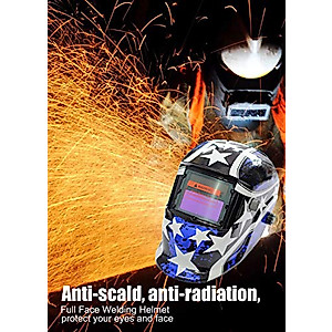 Full Face Welding Mask Auto Darkening Welding Helmet Head Protection for Tig Mig Arc Weld Grinding