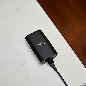 Arlo Rechargeable Video Doorbell Battery - Arlo Certified Accessory - Works with Arlo Essential Wire-Free Video Doorbell, Back-Up Battery, Easy Installation, Black - VMA2400