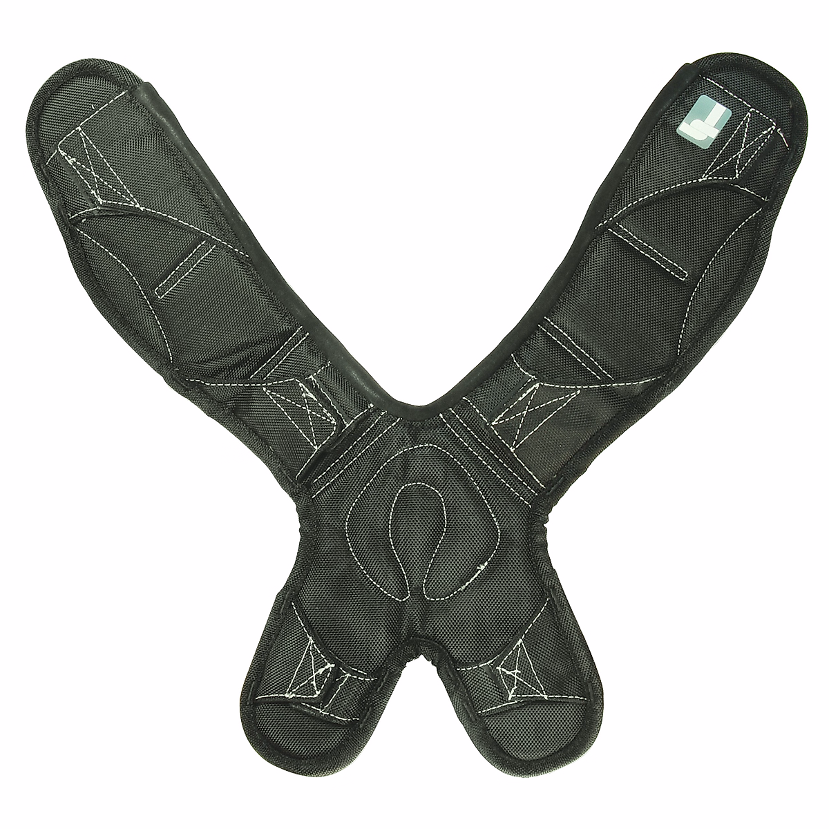 FallTech 7004Y Shoulder Pads - Back and Shoulder Pad Assembly for FBHes fits Most, Black