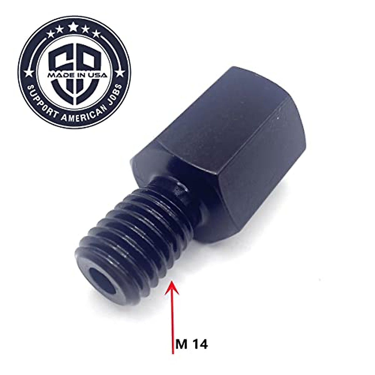 Angle Grinder Attachments Adapter 5/8" 11 Female to M14 Male for Water Cooling Hole (2)