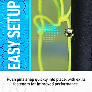 Franklin Sports Soccer Rebound Net - Training Soccer Net - Perfect for Backyard Soccer Practice - Portable 6'x4' Net with Steel Frame - Black