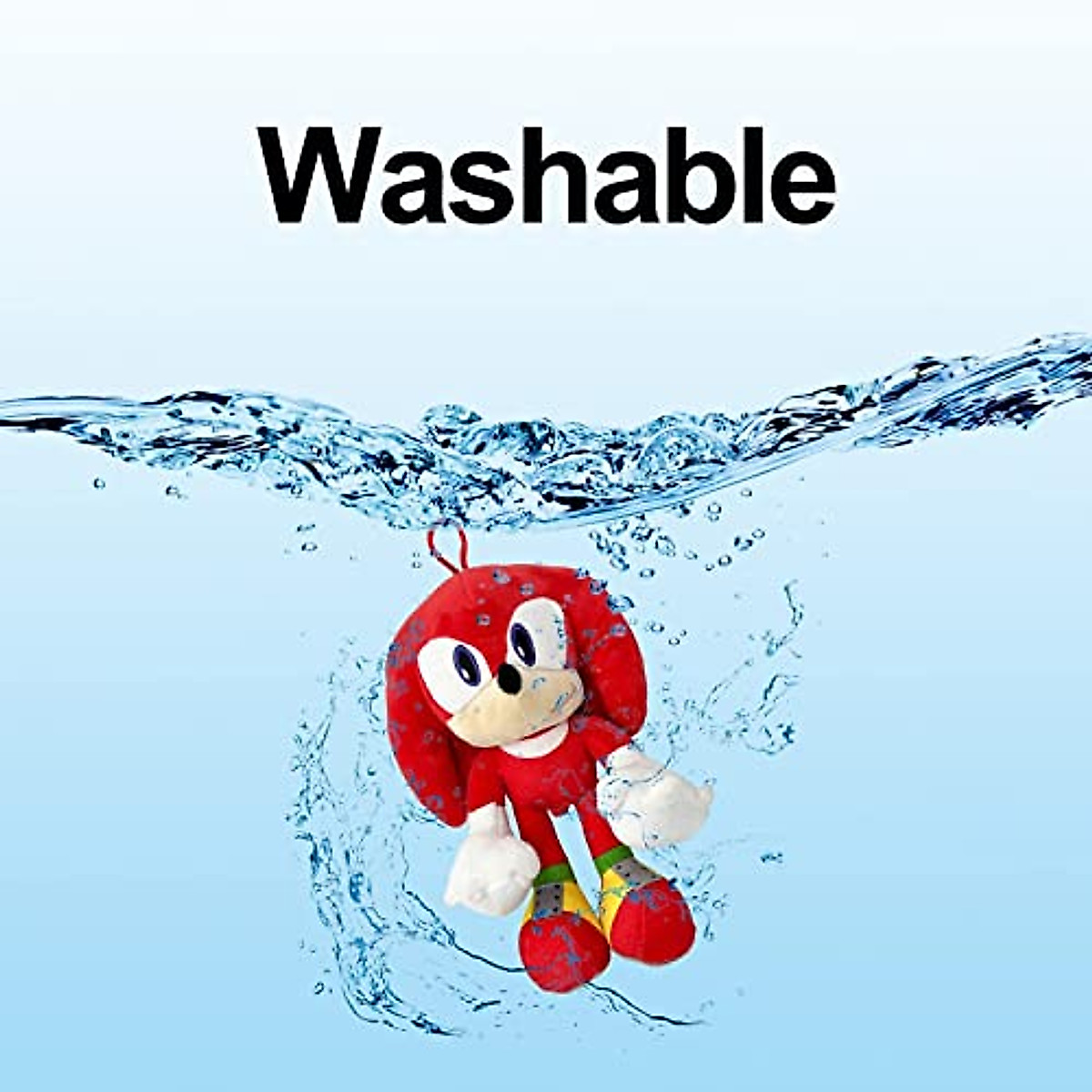 wiemsdoy Knuckles Plush Toy 12", The Hedgehog Toy Plush Figure Classic Hedgehog Plush Doll for Boys Girls Best Gift