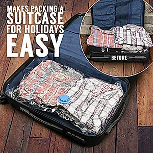 DOITOOL 1PCS Vacuum Storage Bag, Space Saving Clothes Storage Bag, New Simple Style Sealed Storage Bag, Compress Bag for Clothing, Duvets, Pillows, Bedding, Curtains, Travelling (60x80cm)