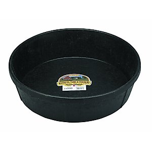 Little Giant® Heavy Duty Rubber Pan | Durable Rubber Feed Pan | Indoor & Outdoor Use | 3 Gallons
