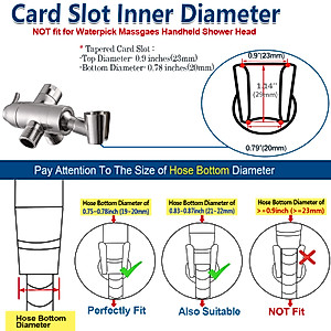 YDmeet Shower Head Holder for Handheld and 3-Way Shower Diverter Valve with Rotation Handheld Mount, All Metal Brass, Brushed Nickel