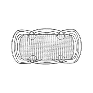 Spectrum Diversified Flower Bread Basket, Chrome