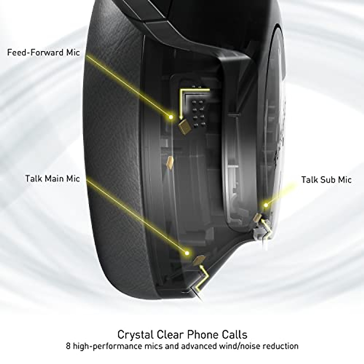 Technics Wireless Noise Cancelling Headphones, High-Fidelity Bluetooth Headphones with Multi-Point Connectivity, Impressive Call Quality, and Comfort Fit - EAH-A800-K Black