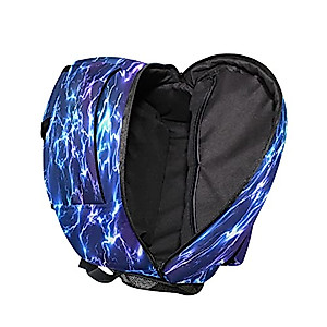 Kcldeci Kids Backpack for Girls Boys Starry Blue Lighting School Backpack Travel Toddler School Bag Backpacks Student Kids School Bags