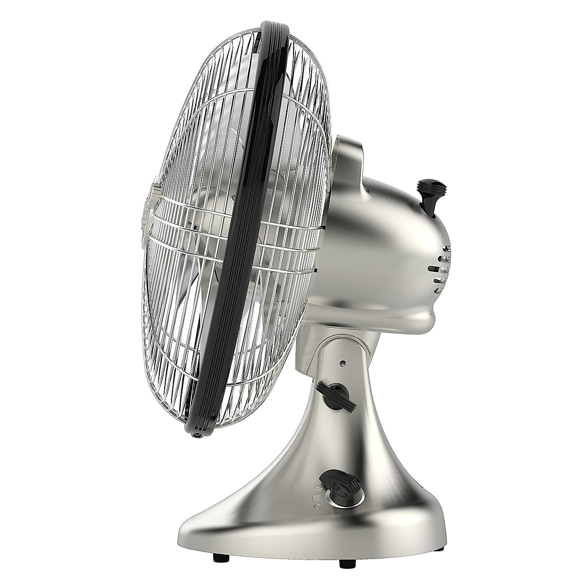 Vornado Silver Swan Vintage Oscillating Fan, Brushed Nickel