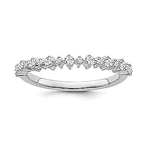 ARAIYA FINE JEWELRY 10K Yellow Gold Diamond Band Ring (1/4 cttw, I-J Color, I2-I3 Clarity), Size 7.5