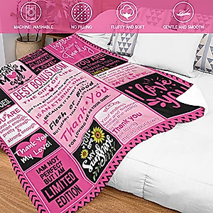 Shanfeirui Bonus Mom Gifts, Bonus Mom Blanket, Step Mom, Step Mom, Step Mom Gift Ideas, Best Step Mom, Birthday Gift for Step Mom, Step Mom Throw Blanket 60" x 50”