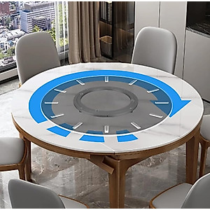Swivel Turntable Lazy Susan Heavy Duty Aluminium Alloy Rotating Bearing Turntable Round Dining Table Smooth Swivel Plate for Kaleidoscopes Tabletop Serving Trade Show Displays(4 inch)