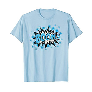 Vintage Boom Bang Pow Kaboom Comic Explosion Speech Bubble T-Shirt