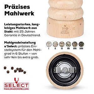 Peugeot Paris u'Select Pepper Mill, 4.73in, Natural
