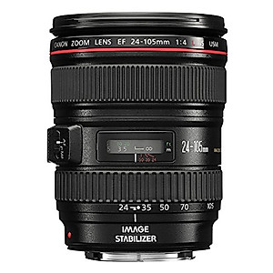 Canon 344B006 EF 24-105mm f/4.0 L is USM Lens (Certified Refurbished)