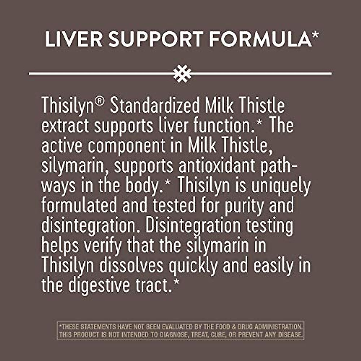 Nature's Way Thisilyn Standardardized Milk Thistle Extract, Vegan, 60 Capsules