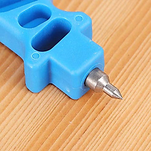 2-in-One Drip Irrigation Tubing Hole Punch & Fitting Insertion Tool, Irrigation Tools for Easier 1/4" Inch Fitting & Emitter Insertion (Blue)
