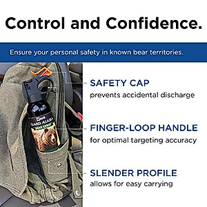 mace Personal Security Products Mace Brand Guard Alaska Maximum Strength Bear Spray – 20’ Powerful Pepper Spray – Mace Spray Self-Defense for Hiking, Camping, and Other Outdoor Activities, Made in USA