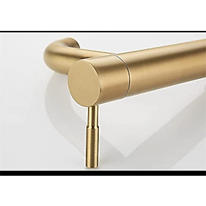 New Brushed Gold Bathroom Basin Single Hole Cold Handle Shower Head Faucet Bath for Kitchen Sink Water Tap Toilet Hardware (Short)