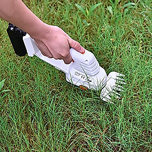 LIGO 20V Cordless Grass Shear for Gardening, 2000mAh Lithium-ion 2 in 1 Battery Hedge Trimmer, Shear Shubber Trimmer Including Battery and Charger