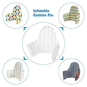 Dadouman Eco-Friendly Inflatable Cushion Insert for IKEA Antilop High Chair, Cushion Insert for Replacement, White