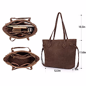 Montana West Tote Bag Concealed Carry Purses for Women Large Shoulder Handbags with Holster Coffee MWL-G002CF