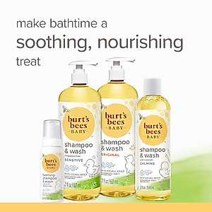 Burt's Bees Baby Calming Shampoo and Wash with Lavender, Tear-Free, 12 Fluid Ounces