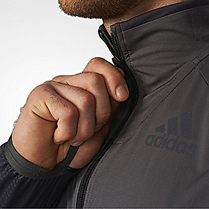 adidas Men's Adizero Slim Fit Track Jacket. Utility Black/Black, XL