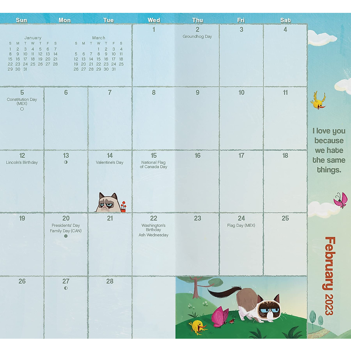 2023-2024 Grumpy Cat Pocket Planner