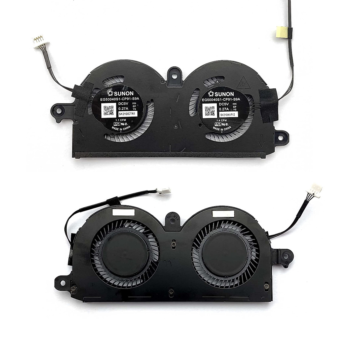 New CPU Cooling Fan with Back Cover Replacement for Dell XPS 13 9370 9380 7390 (Not for 2-in-1 Version) 9305 (i3 Version) Fit for 0980WH 980WH ND55C19-19A14