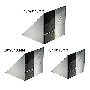 Coherny Optical Glass Triangular Prisms Right Angle Isosceles Prisms Lens Optical K9 Glass Material Testing Instrument