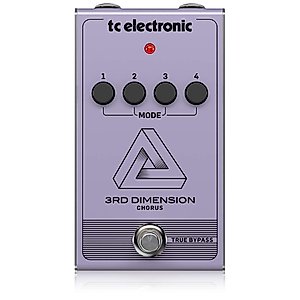 TC Electronic 3RD DIMENSION CHORUS Vintage Analog Chorus Pedal Recreation with 4-Button Effect Selection and BBD Circuitry