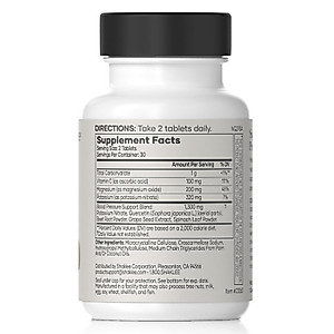 Shaklee - Blood Pressure: Maintain Healthy Blood Pressure Levels - Nutritional Formula for Promoting Optimal Blood Vessels and Circulation, Help Retain Normal Blood Pressure Range - 60 Tablets