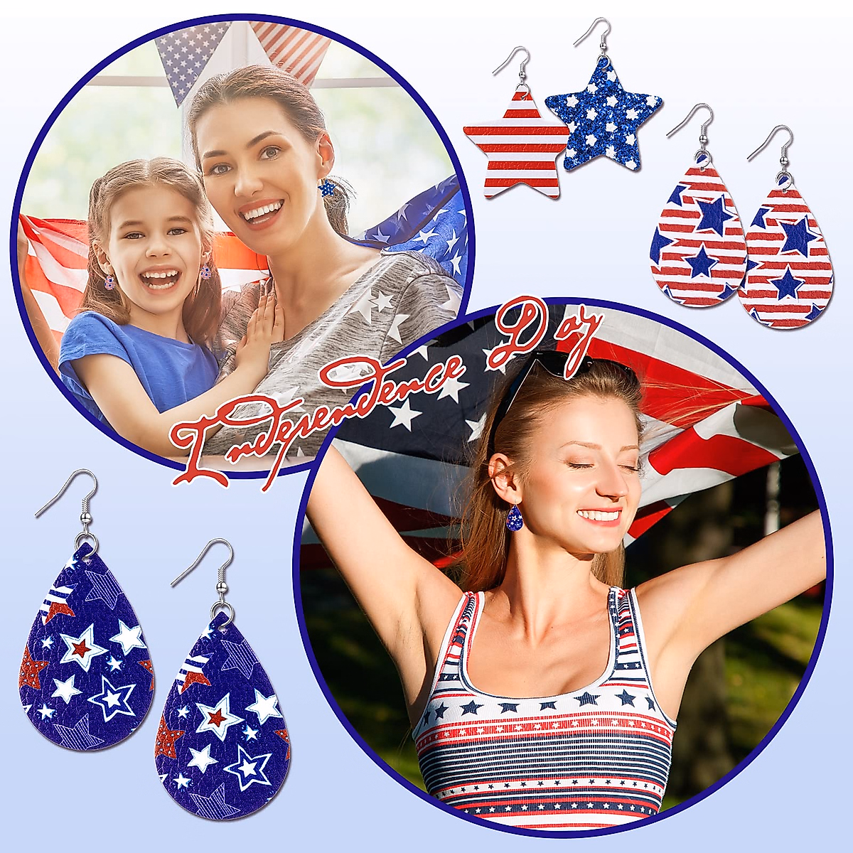 Otuuz 24 Pairs Christmas Earring Santa Christmas Tree Pumpkin Faux Leather Earrings Dangle Lightweight Teardrop Earrings Thanksgiving New Year Party Decorations for Women