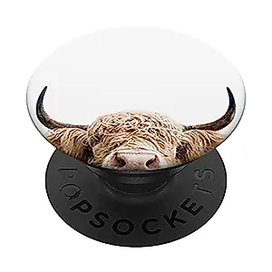 Highland Cow Picture PopSockets Swappable PopGrip