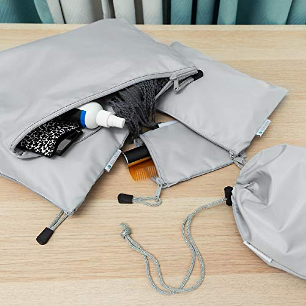 Navaris 7 Set Travel Storage Bags and Pouches - Nylon Suitcase Organizers