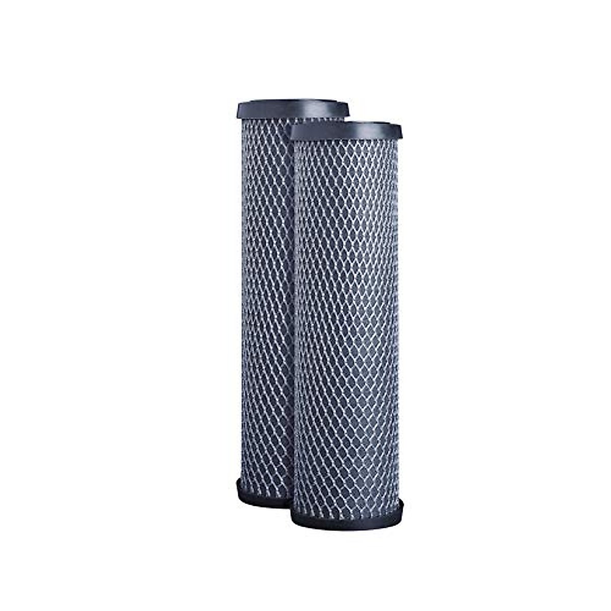 CFS Compatible with WFPFC8002, WFPFC9001, FXWTC, SCWH-5, WHEF-WHWC, WHCF-WHWC, CTO10, T01, C1 Carbon Filter Cartridge, 9-3/4" x 2-1/2", 5 Micron (Pack of 2)