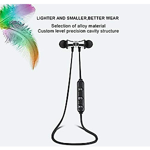 Bluetooth V4.2+EDR Wireless Head Phones Athlete Sport Series, 4-Colors, Dual Track, Stereo HiFi w/mic,Excellent Base (Blue)