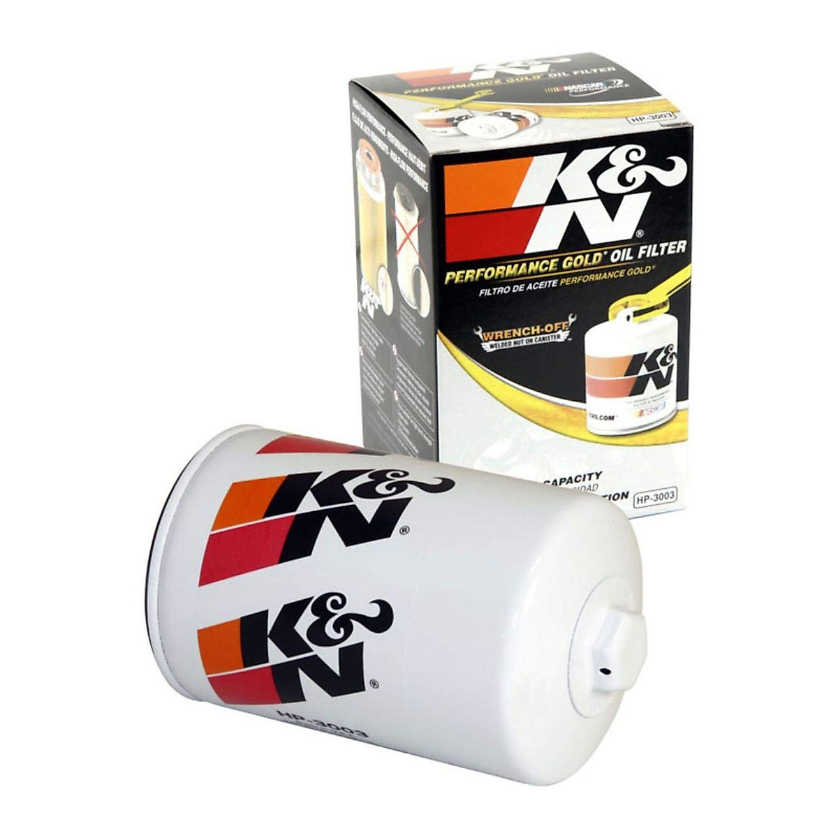 K&N Premium Oil Filter: Protects your Engine: Compatible with Select 2001-2019 CHEVROLET/GMC/HUMMER (Silverado, Express, Kodiak, 2500, 3500, 4500, 5500, 6500, Sierra, Savana, Topkick, H1), HP-3003
