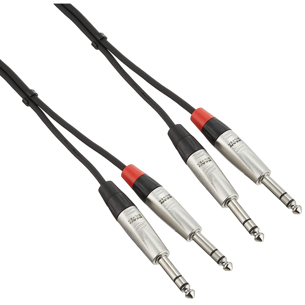 Hosa HSS-020X2 20ft Dual REAN 1/4 inch TRS to Same Pro Stereo Interconnect Cable