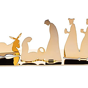 Alessi BM09 GD Bark Crib Christmas Crib in 18/10 Stainless Steel, Gold Plated.