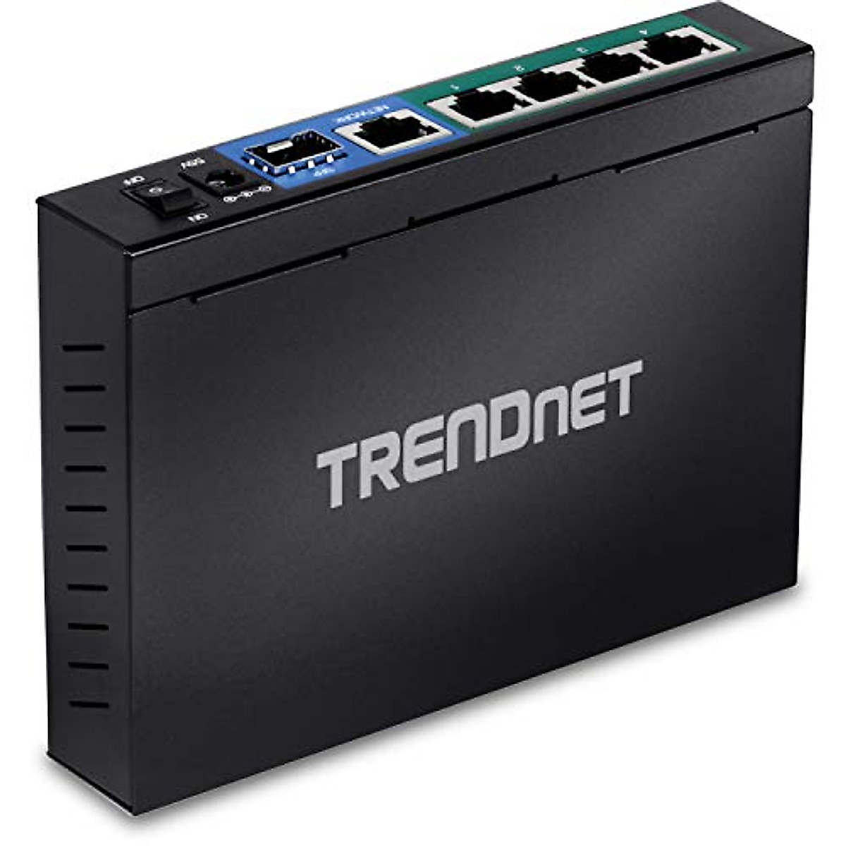 TRENDnet 6-port Gigabit Poe+ Switch, TPE-TG611, 4 X Gigabit Poe+ Ports, 1 X Gigabit Port, 1 X SFP Slot, Supports 100/1000Base-FX Fiber SFP Modules, Ethernet Desktop Network Switch, Lifetime Protection