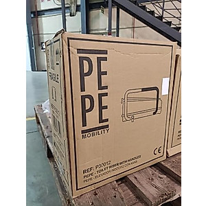 PEPE - Toilet Seat Riser with Handles, Toilet Seat Risers for Seniors, Toilet Riser with Handles, Raised Toilet Seat with Lid, Handicap Toilet Seat with Handles Over Toilet, White 4"