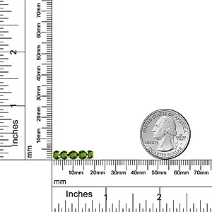 Gem Stone King 18K Yellow Gold Plated Silver Round Green Tourmaline Women Ring (1.25 Cttw, Available In Size 5, 6, 7, 8, 9)